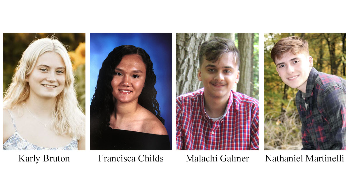 Four area graduates receive Burt Scholarship