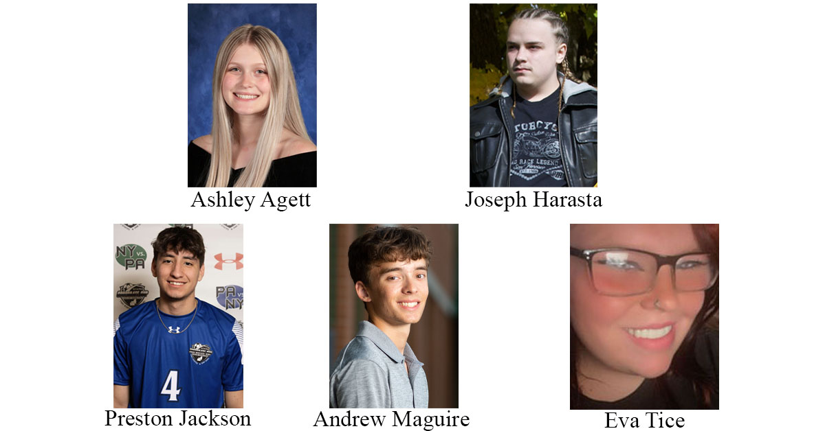 Five area graduates receive Jonathan Teuscher Scholarship
